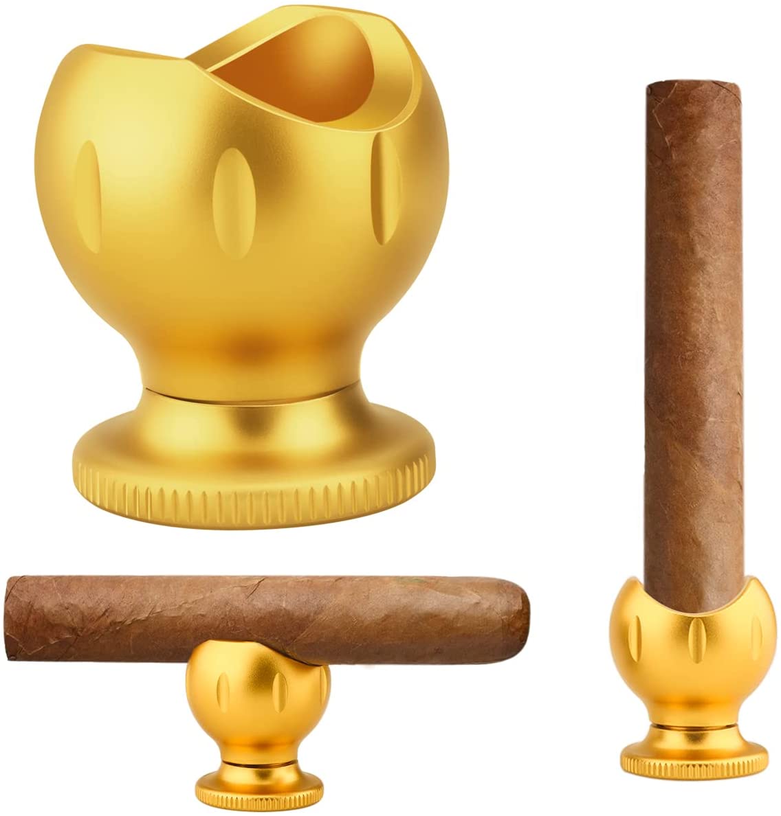 XIFEI TISFA Cigar Stand with Cigar Punch, Portable and Compact Cigar H