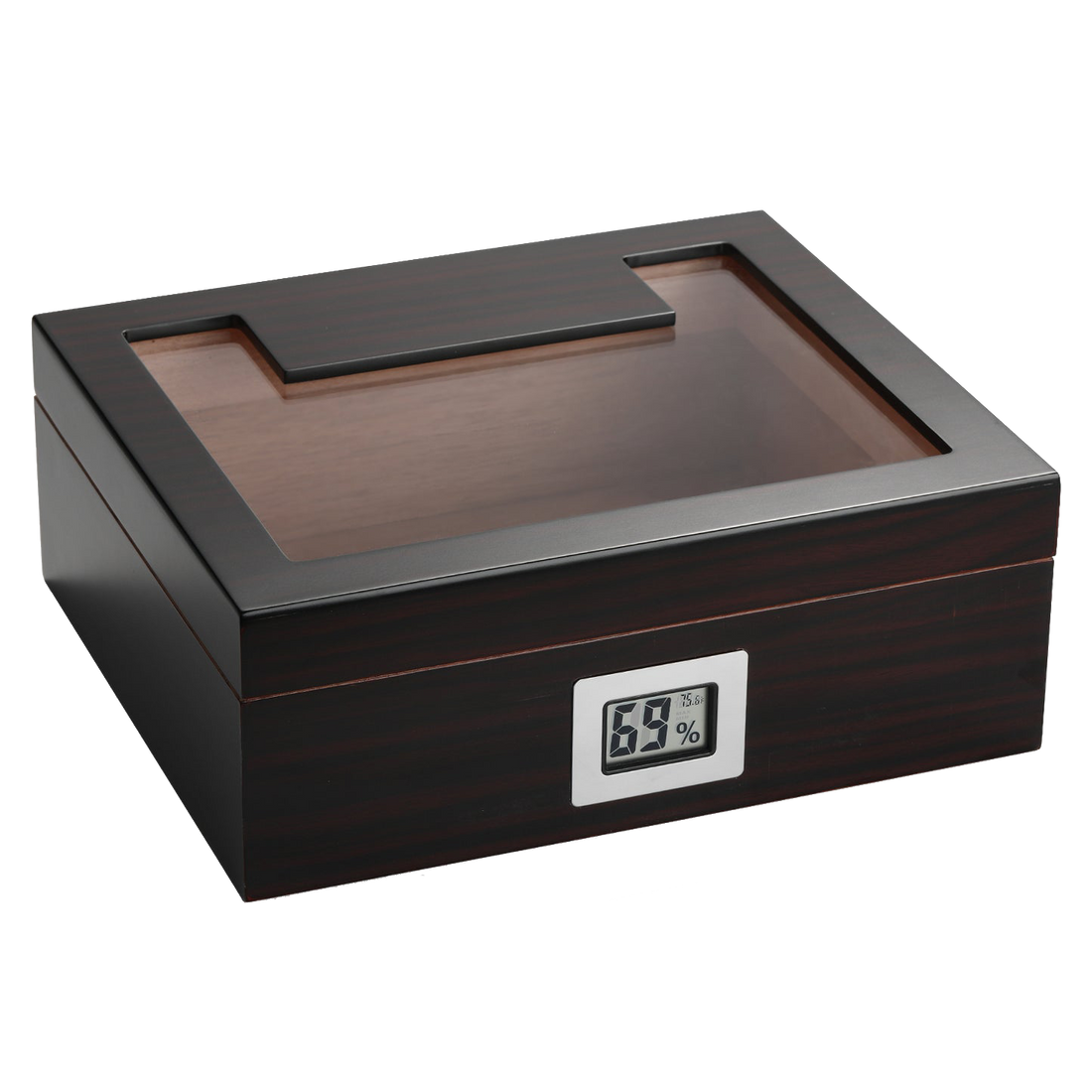 Woodronic Mantle Cigar Humidor, 35-50 CT, Ebony Finish A5033 – Grand ...