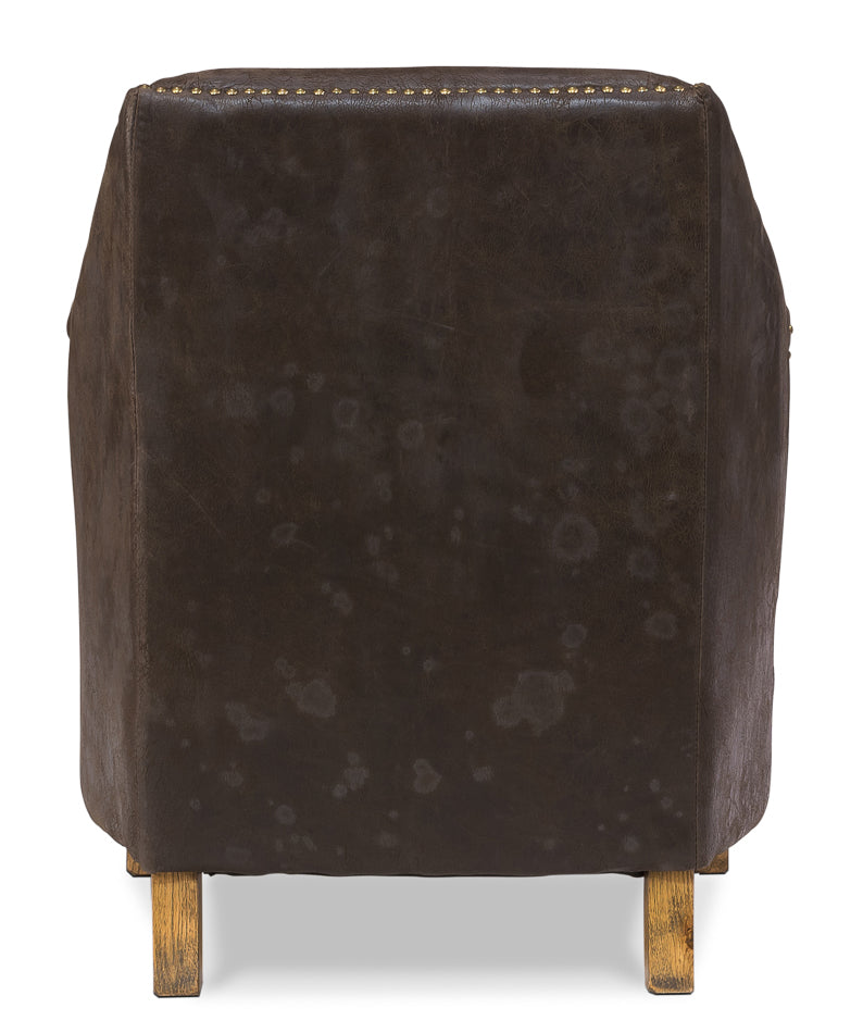 Granville Leather Chair by Sarreid – Grand Humidors