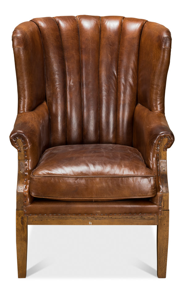 Leather Cigar Chairs