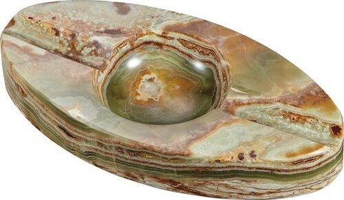 Visol Azure Jade Oval Onyx Cigar Ashtray With 2 Cigar Rests – Grand ...