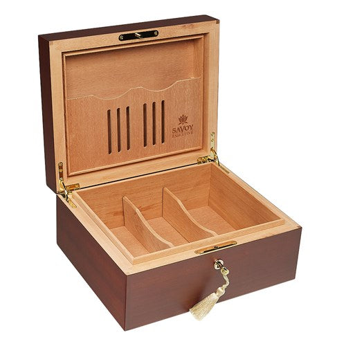 Ashton Savoy Executive Humidor - 25 Cigar Capacity – Grand Humidors