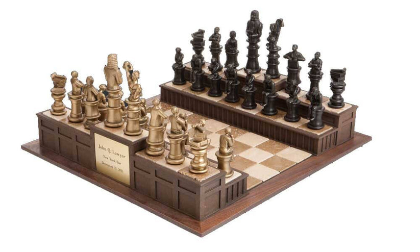 House of Staunton "Approach the Bench" Legal Chess Set